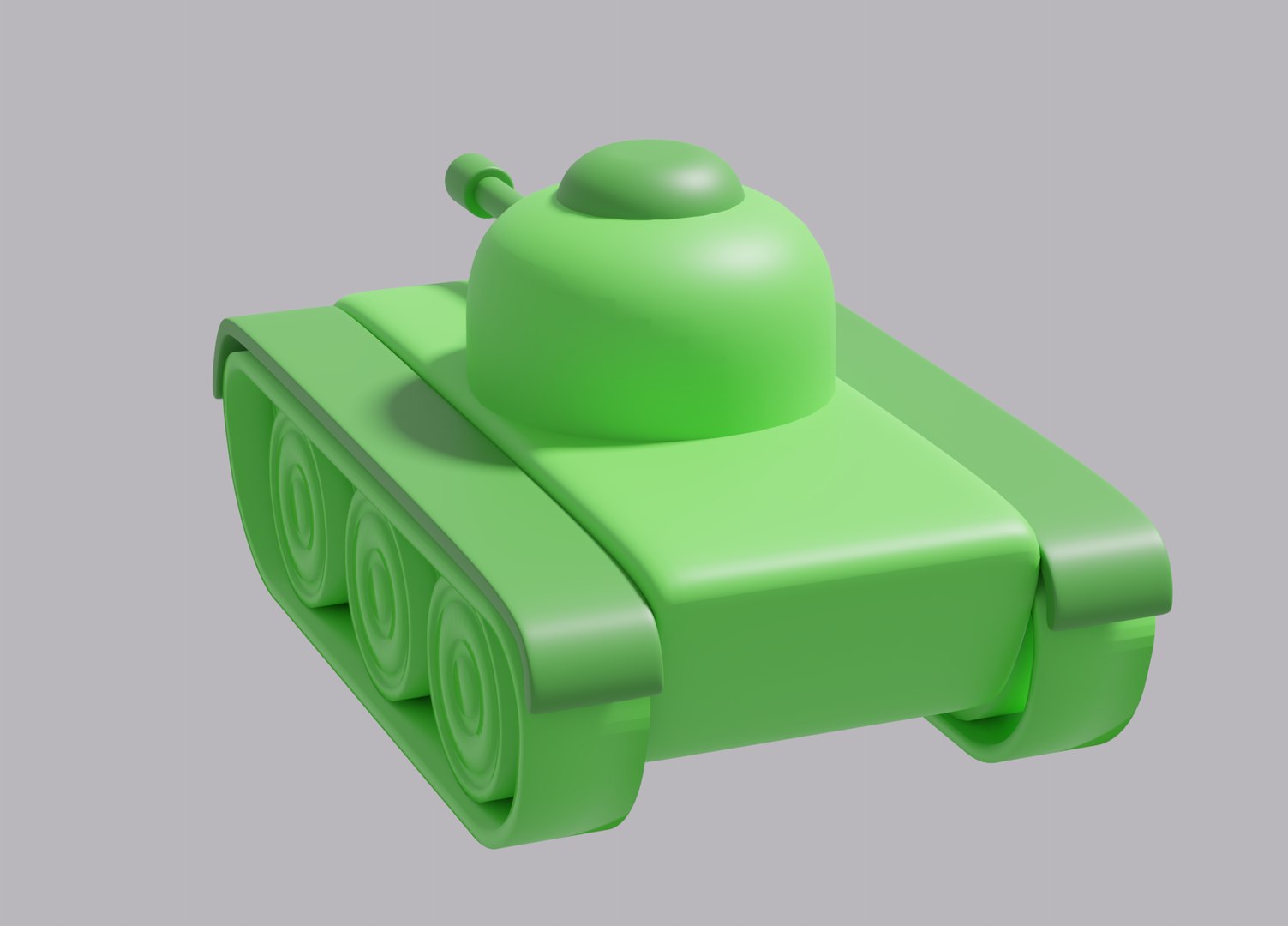 3D Model Cartoon Tank - TurboSquid 1637563