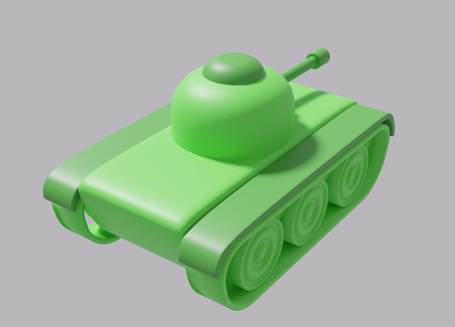 3D Model Cartoon Tank - TurboSquid 1637563