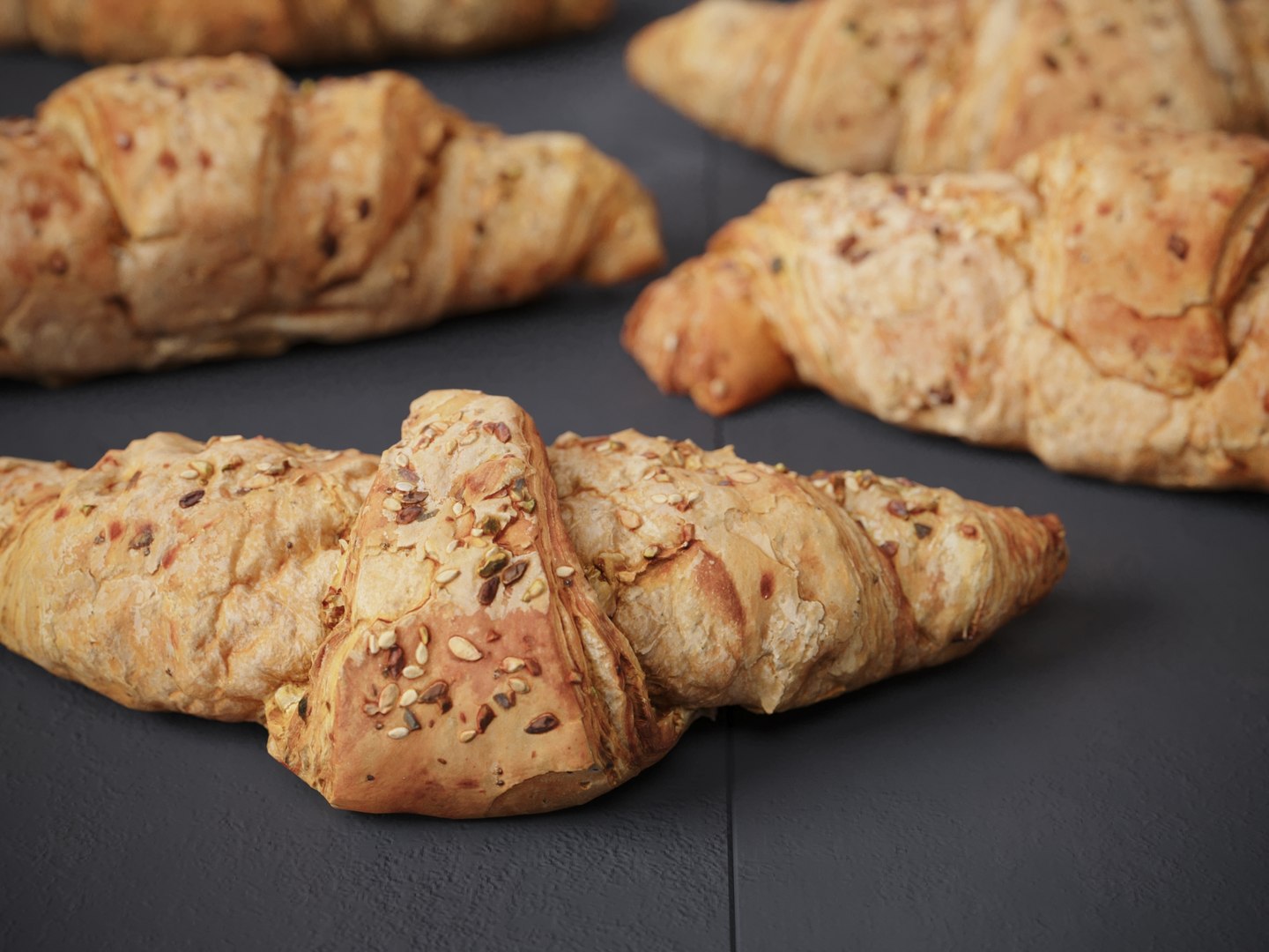 3D Model Croissant Multigrain - TurboSquid 2093751