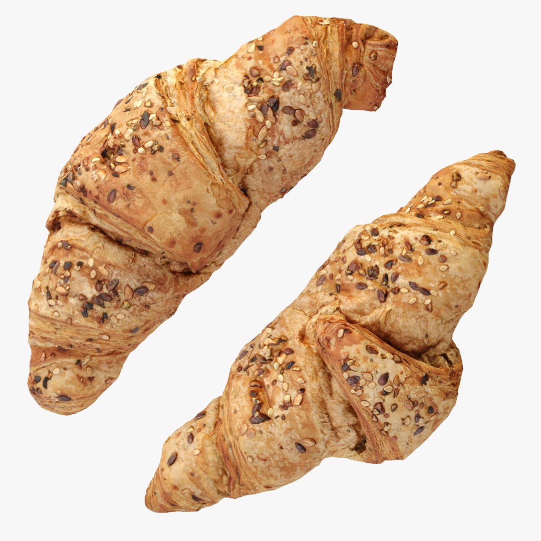 3D model Croissant Multigrain - TurboSquid 2093751