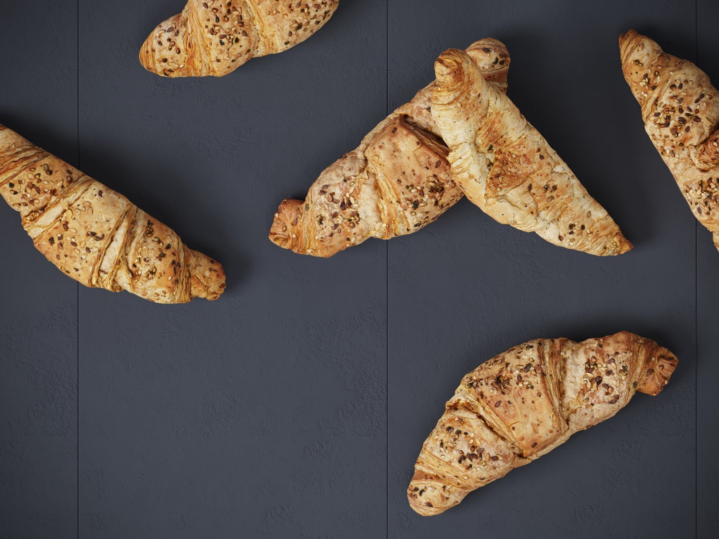 3D Model Croissant Multigrain - TurboSquid 2093751