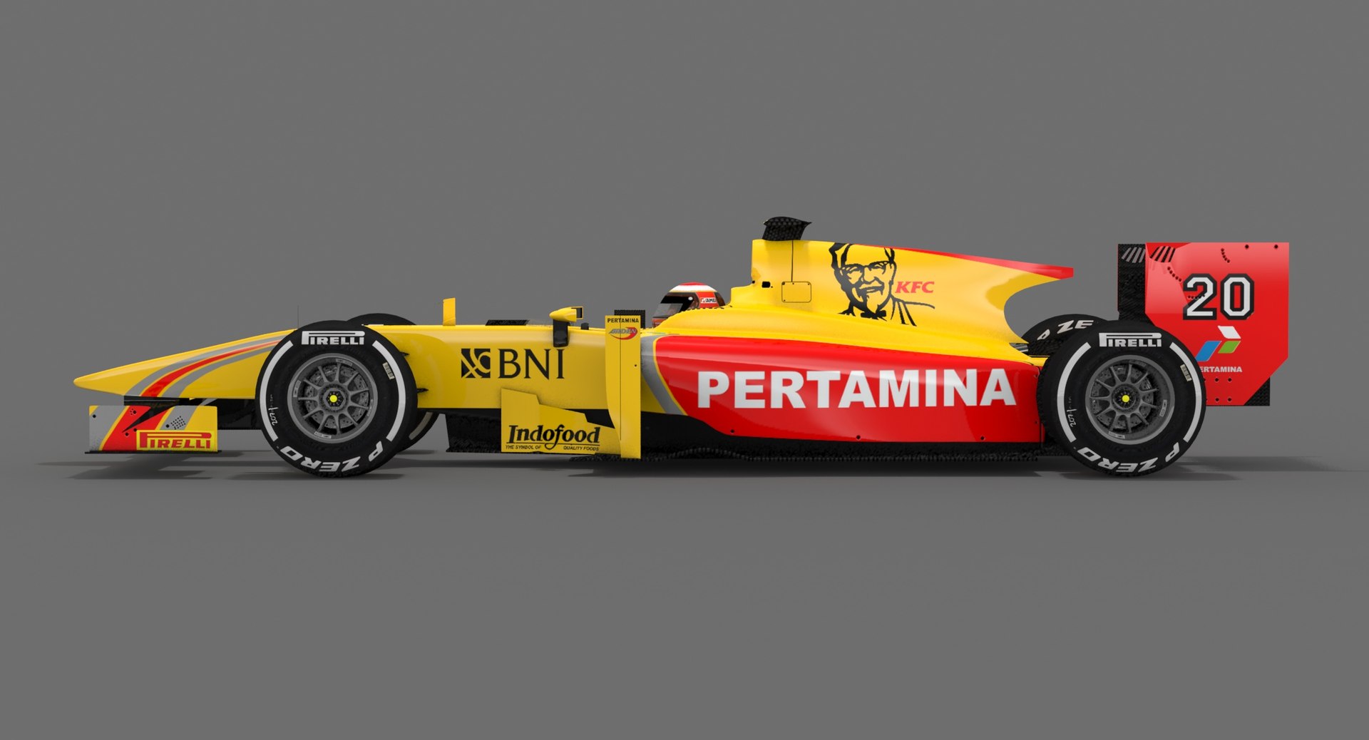 3D Pertamina Arden Formula 2 Model - TurboSquid 1151615
