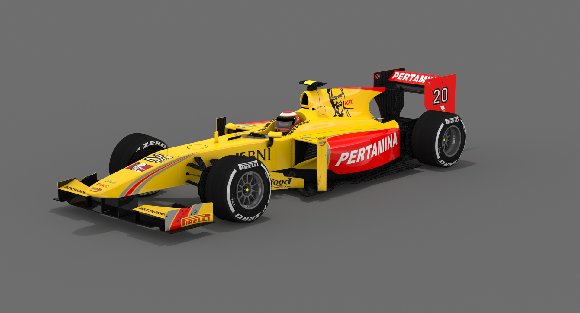 3D Pertamina Arden Formula 2 Model - TurboSquid 1151615