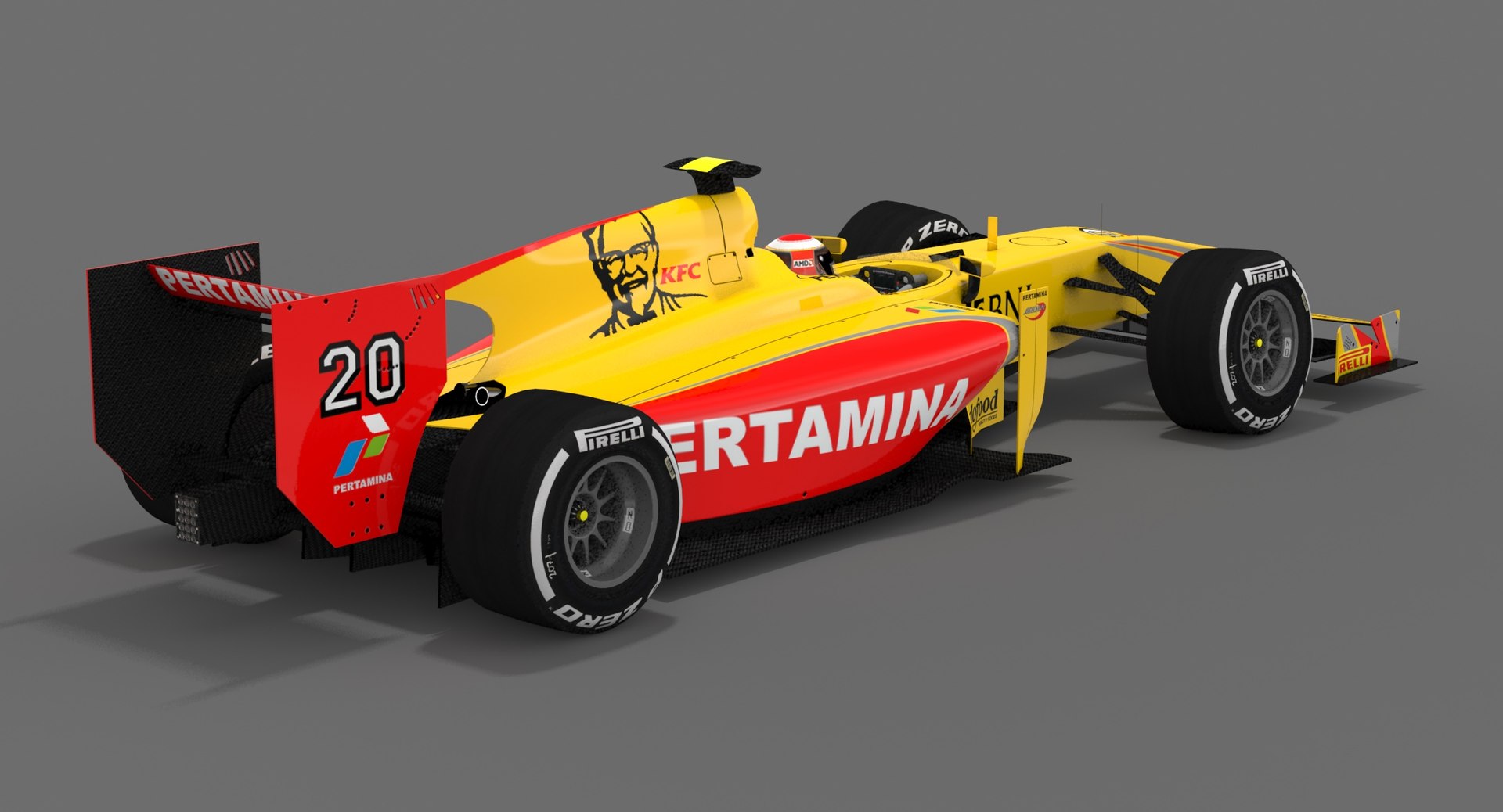 3D Pertamina Arden Formula 2 Model - TurboSquid 1151615