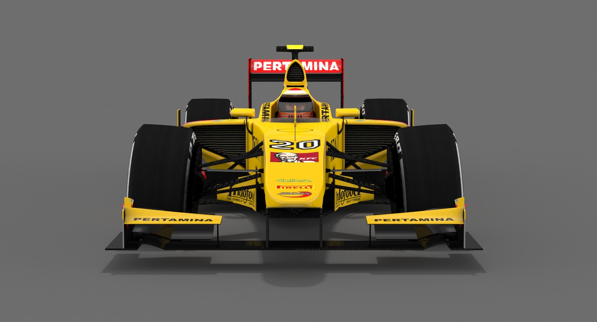 3D Pertamina Arden Formula 2 Model - TurboSquid 1151615