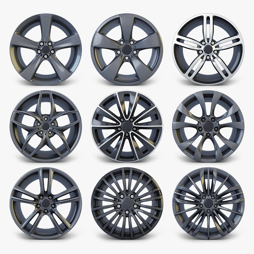 3D car rim wheel volume 2 - TurboSquid 1354572