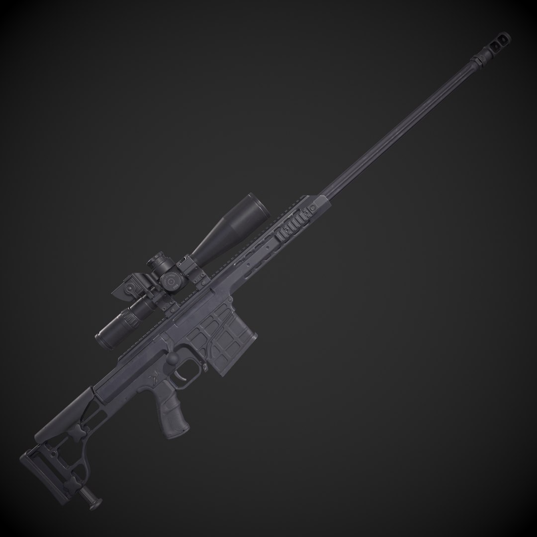 Barrett Model 98b 3D Model - TurboSquid 1911956