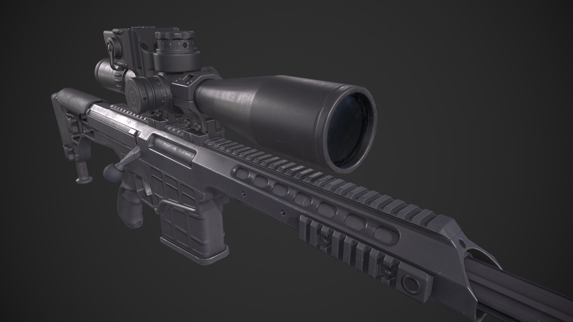 Barrett Model 98b 3D Model - TurboSquid 1911956