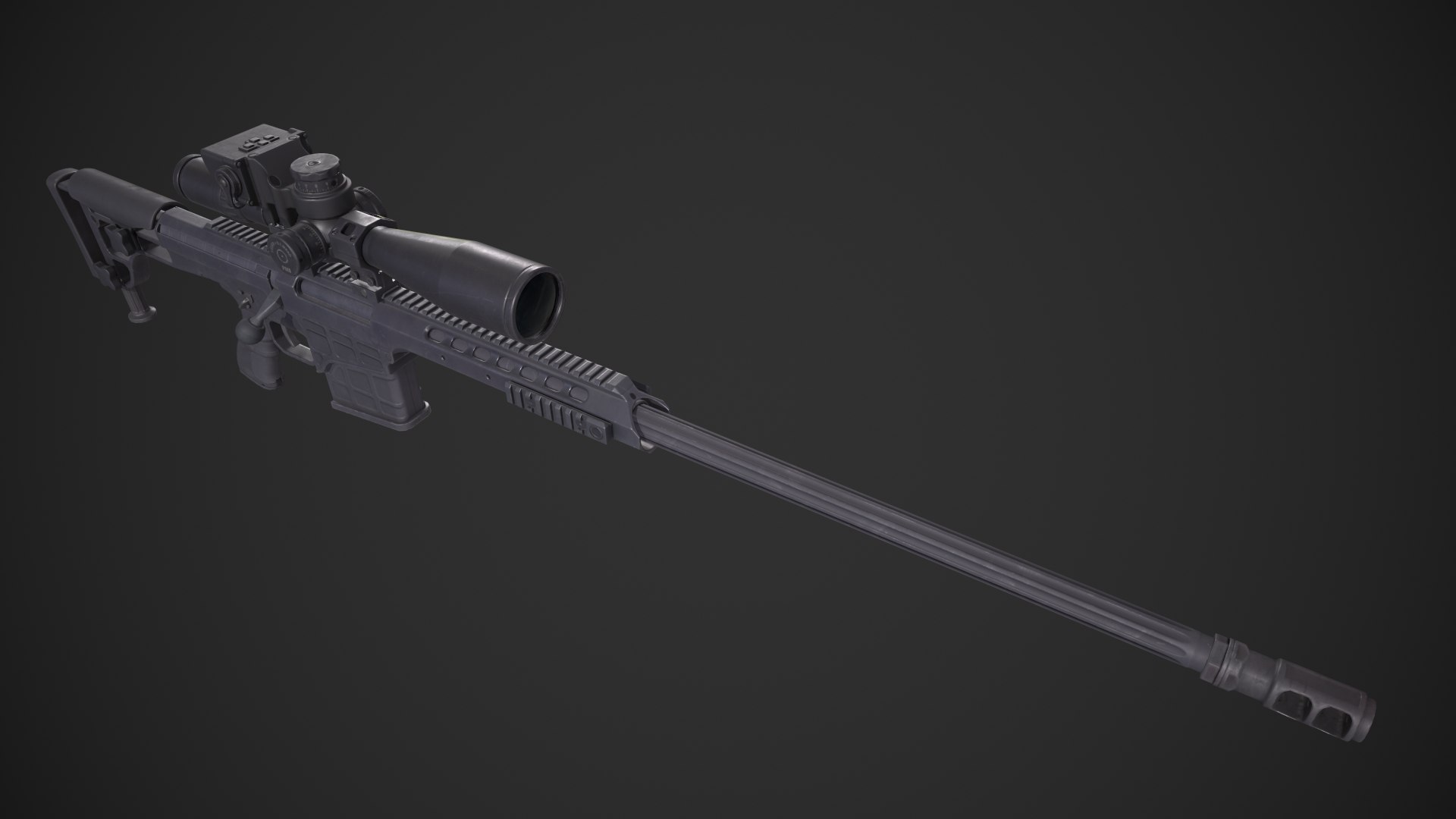 Barrett Model 98b 3D Model - TurboSquid 1911956