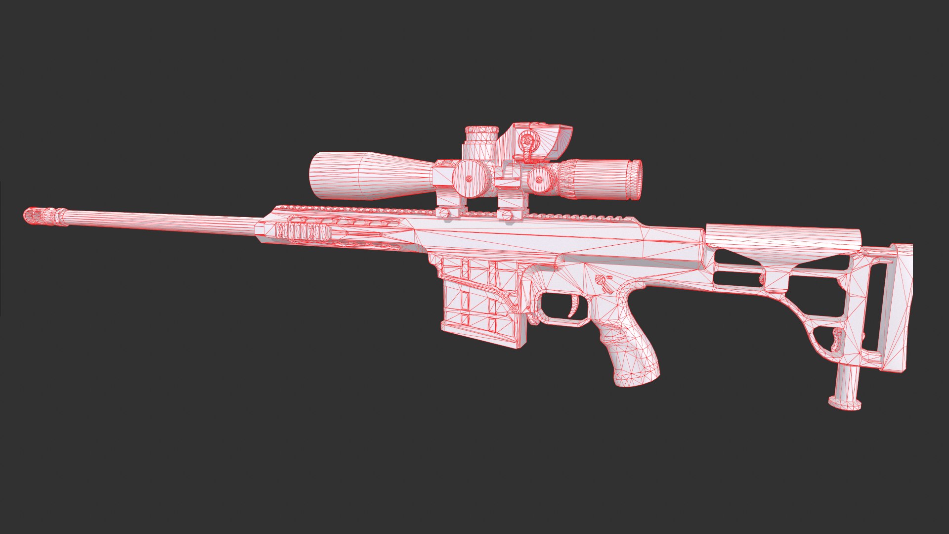 Barrett Model 98b 3D Model - TurboSquid 1911956