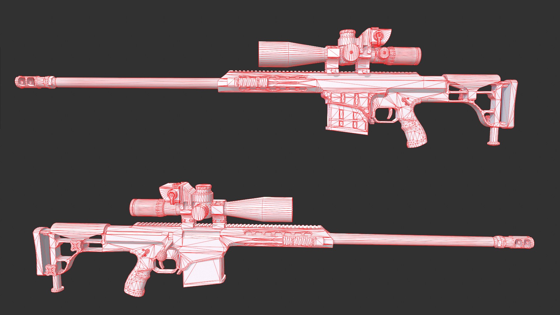 Barrett Model 98b 3D Model - TurboSquid 1911956