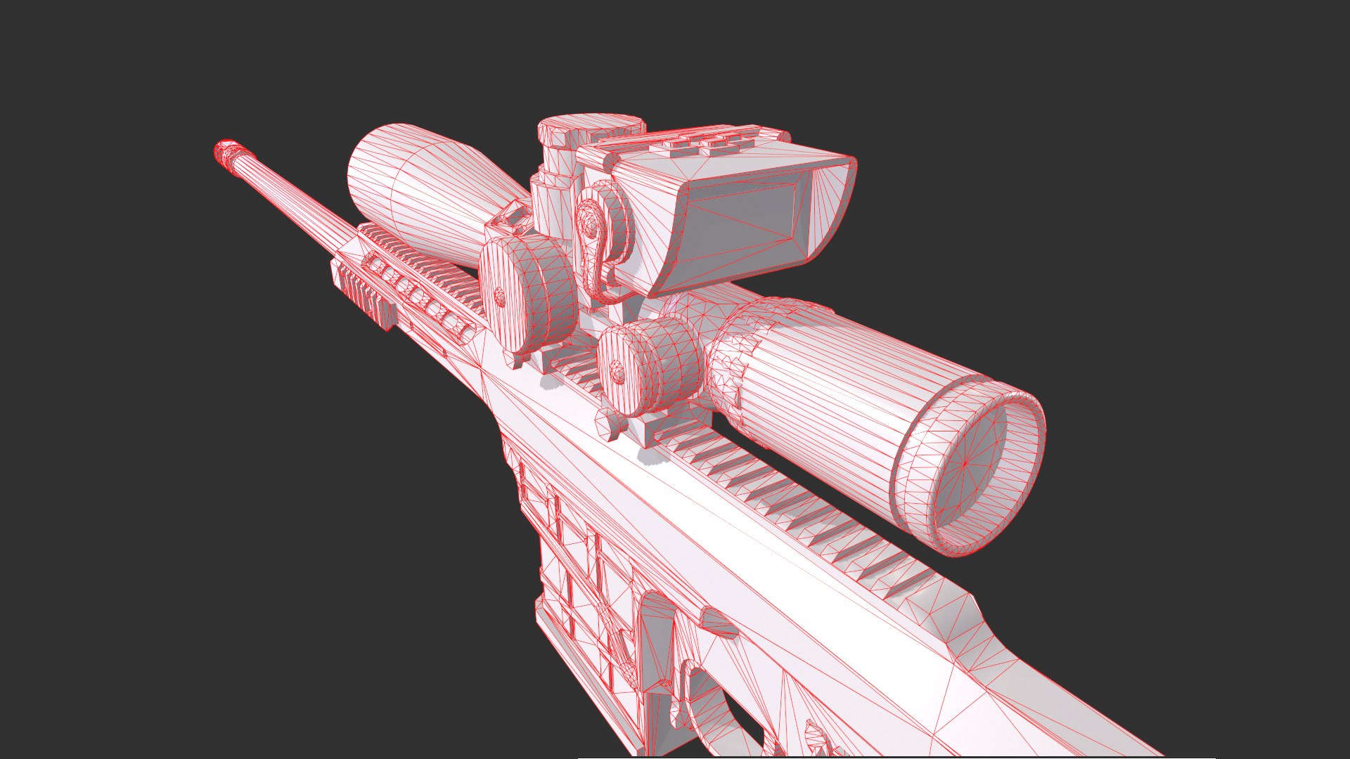 Barrett Model 98b 3D Model - TurboSquid 1911956