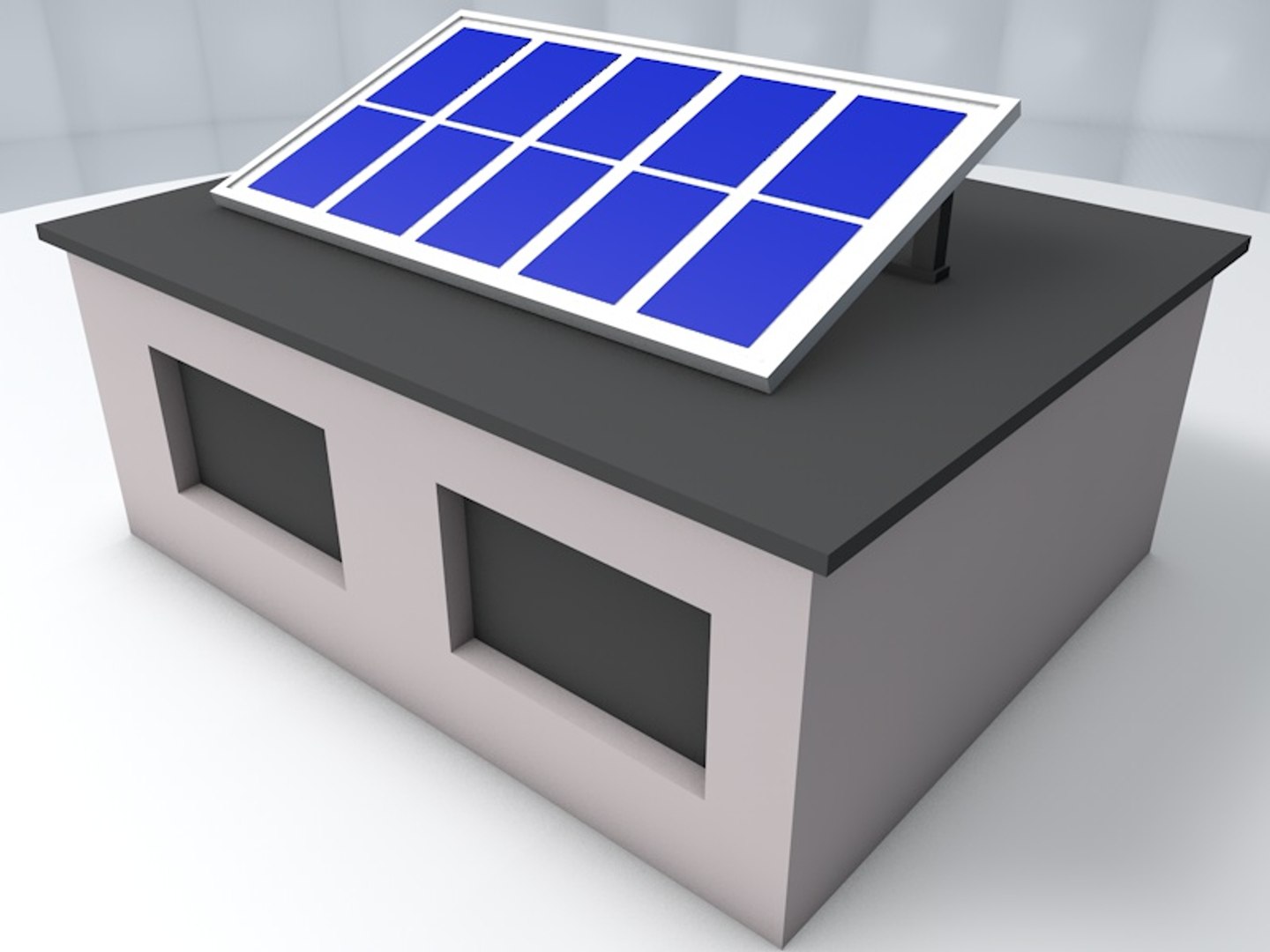 3D Solar House - TurboSquid 1182911