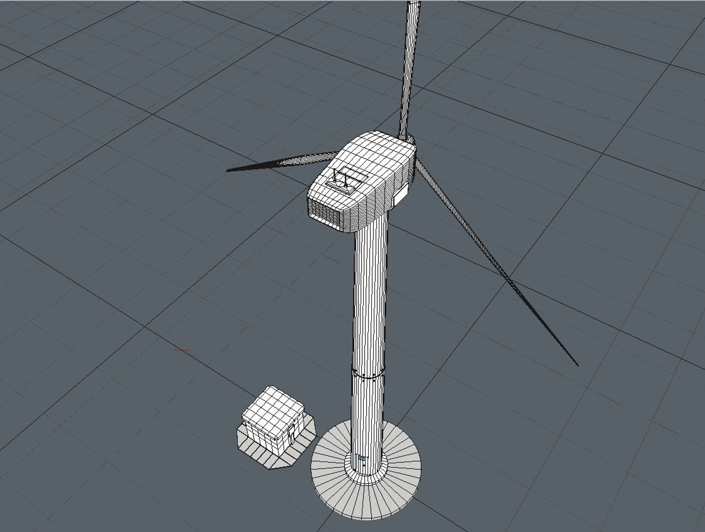 3d Model Electricity Windmill
