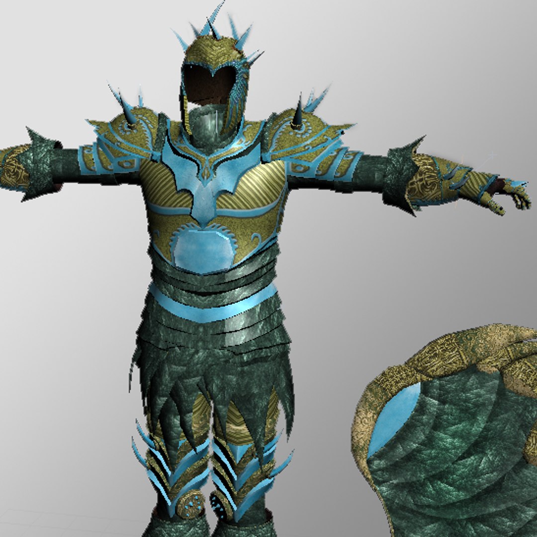 3ds Max Armor Shield