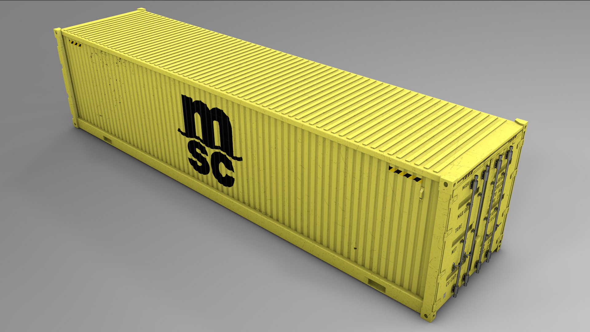 Msc Cargo Container L731 3D Model - TurboSquid 1563517