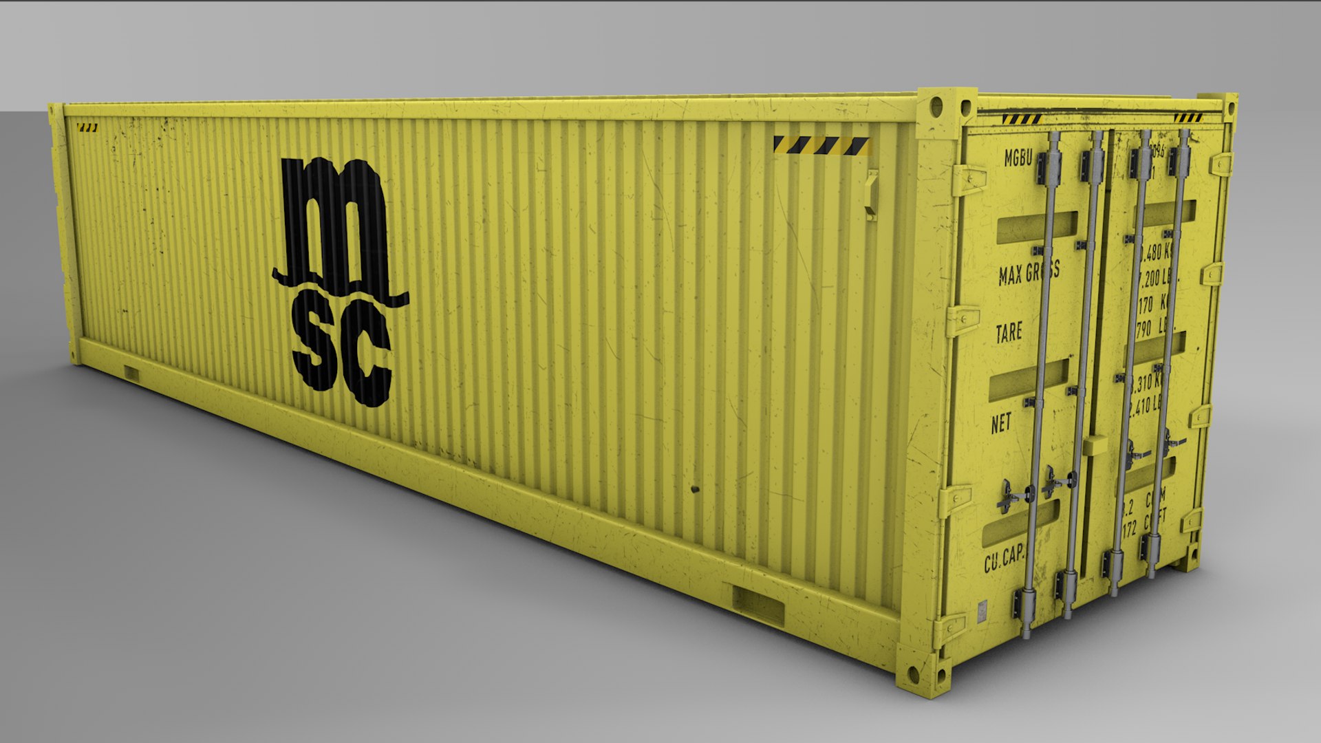 Msc Cargo Container L731 3D Model - TurboSquid 1563517