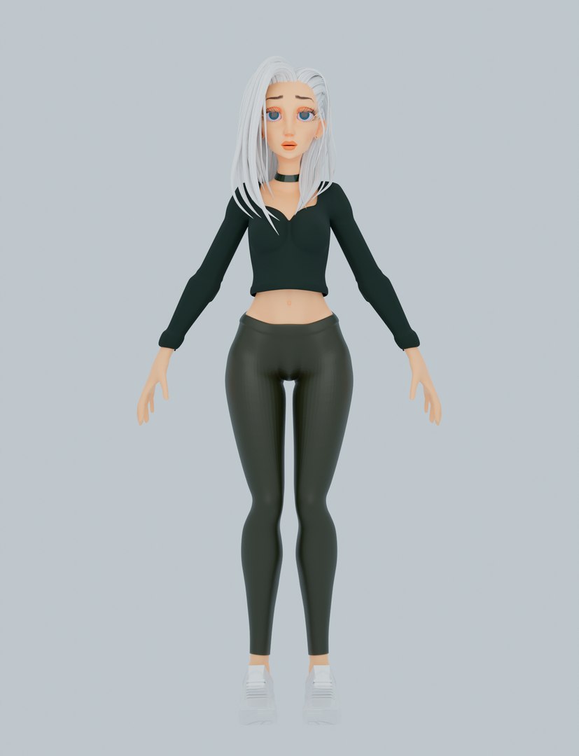 Kara Chracter Stylized Digital Actor 3D model by DtotheLtotheA 3D model ...