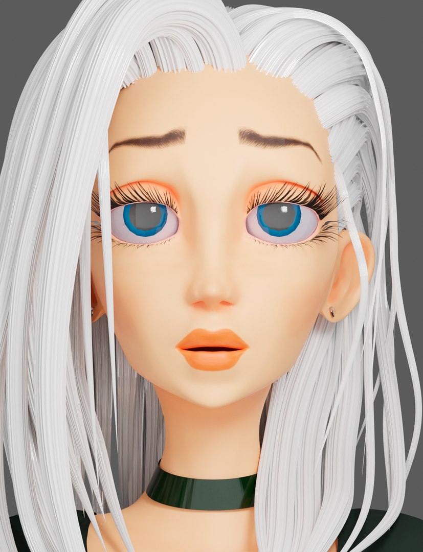 Kara Chracter Stylized Digital Actor 3D 모델 DtotheLtotheA 3D 모델 3D 모델 ...