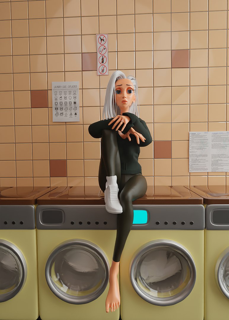 Kara Chracter Stylized Digital Actor 3D model by DtotheLtotheA 3D model ...