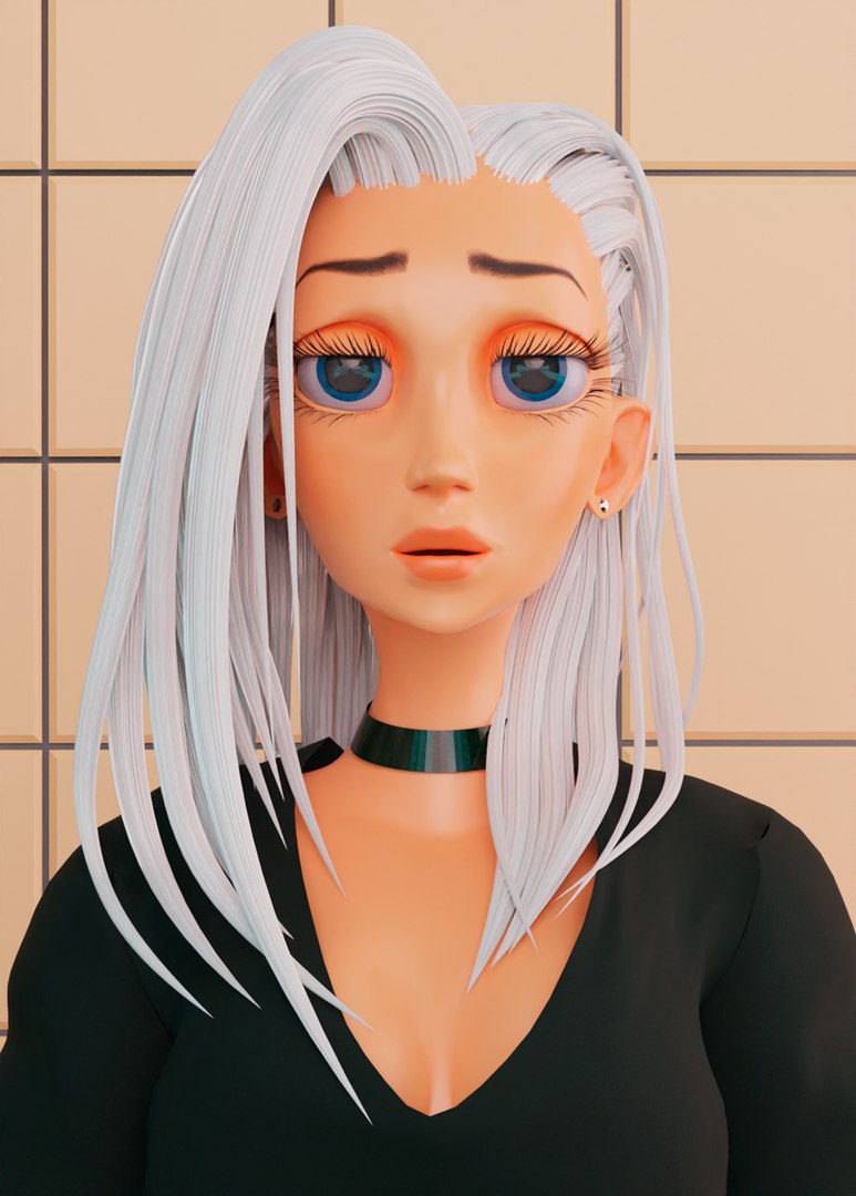 Kara Chracter Stylized Digital Actor 3D model by DtotheLtotheA 3D model ...