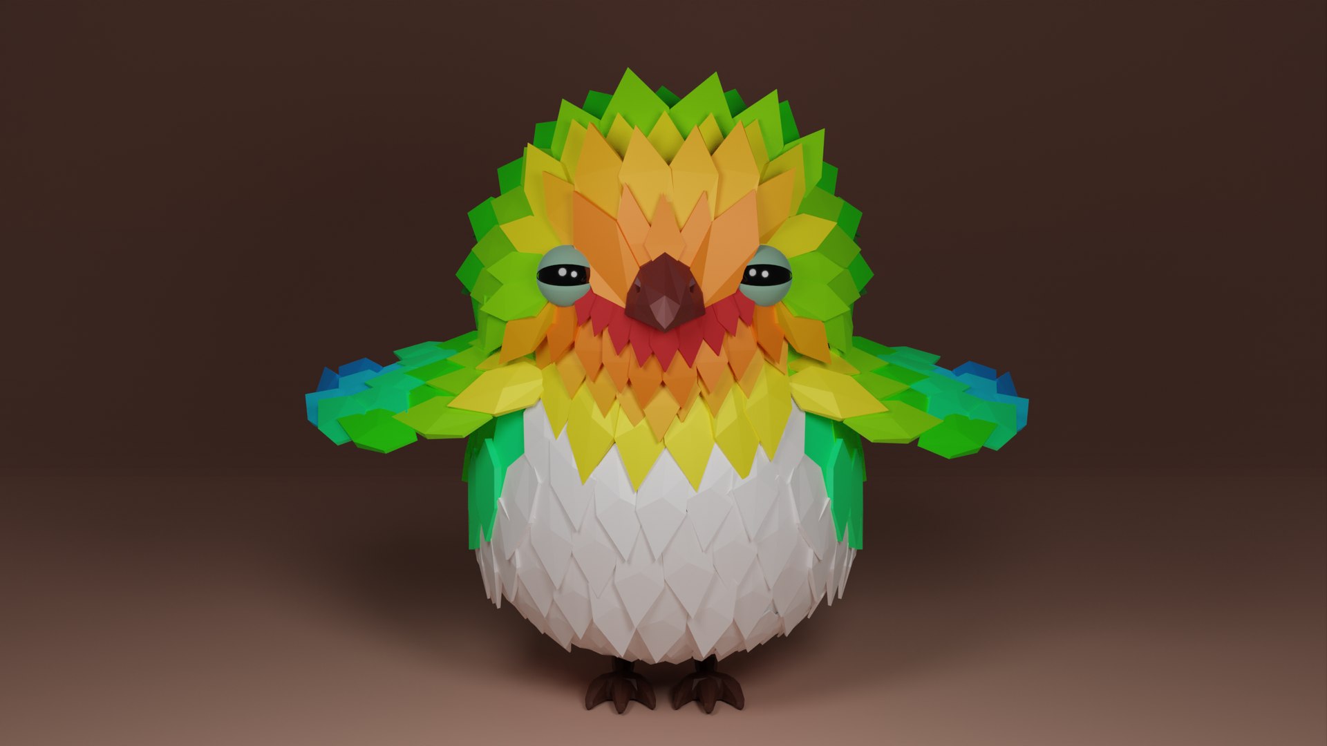 Cute Lowpoly Bird Model - TurboSquid 2132416