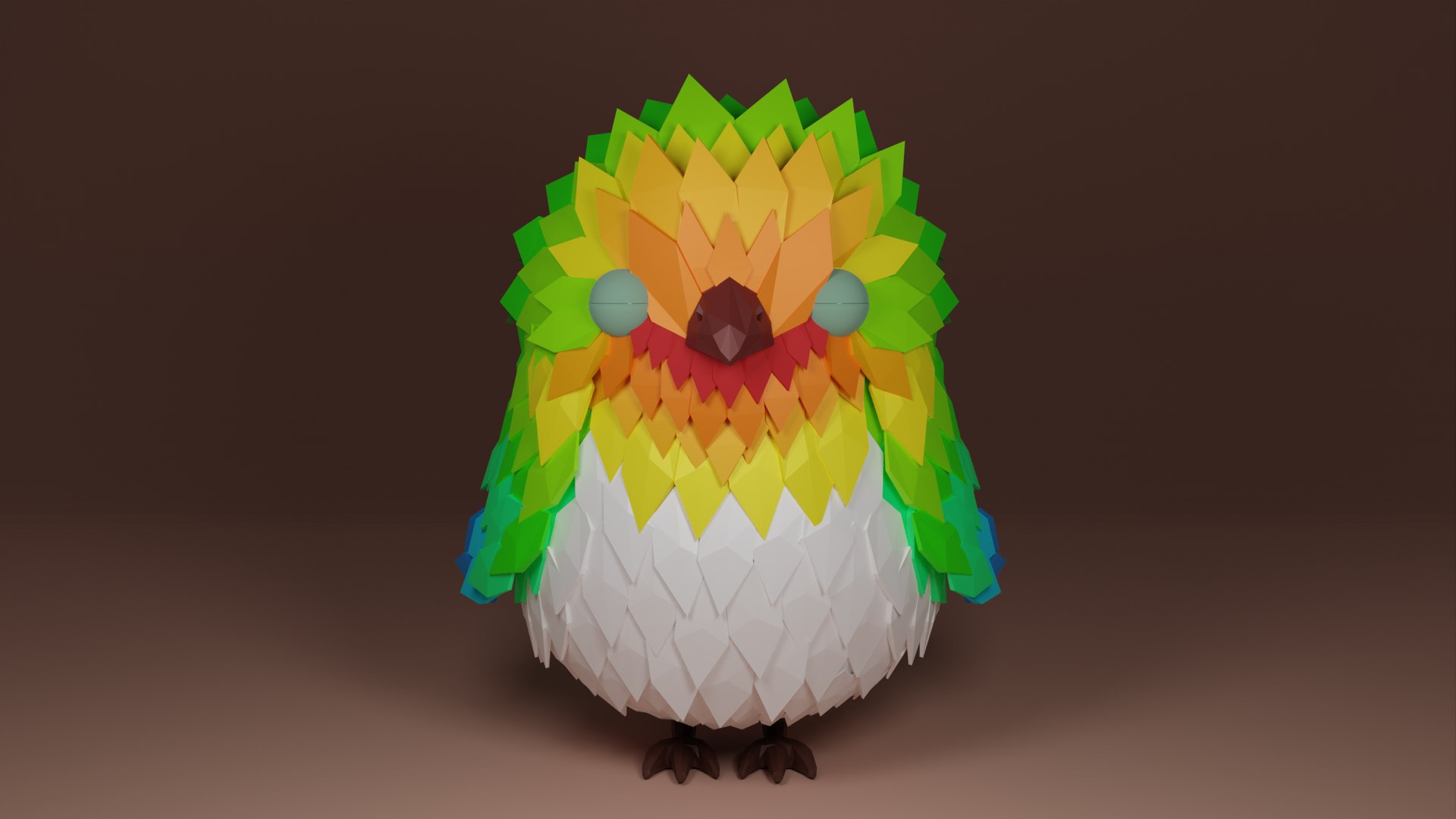 Cute Lowpoly Bird Model - TurboSquid 2132416
