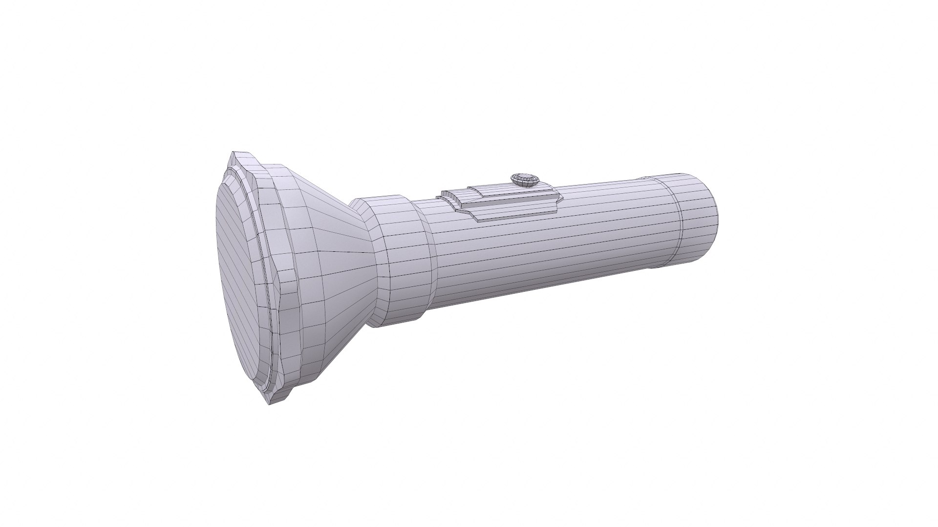 Old Flashlight Low-poly PBR Model - TurboSquid 1974839