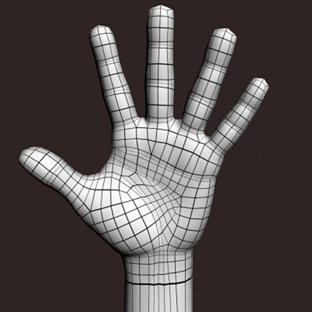3ds Max Realistic Male Hand
