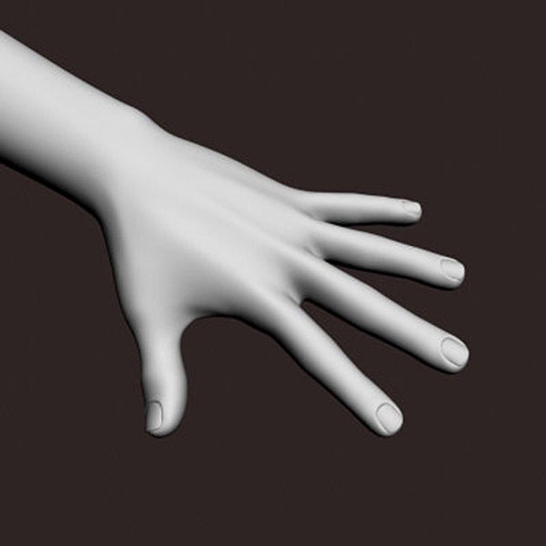 3ds Max Realistic Male Hand