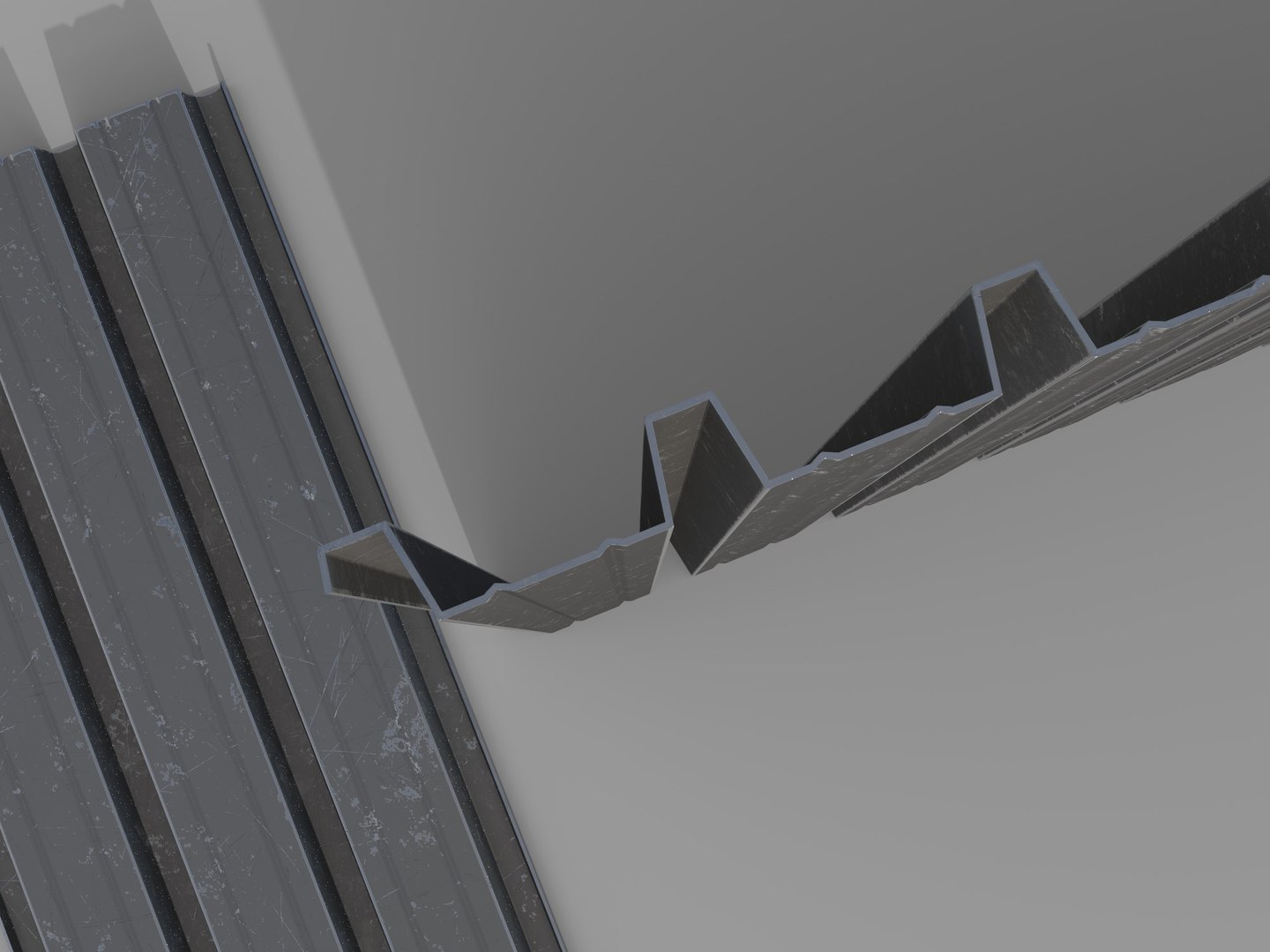 Corrugated Galvanized Sheets 3 3D Model - TurboSquid 1938583