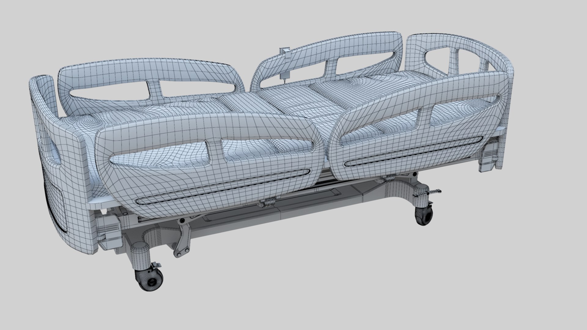 3D Hospital Bed - Medical Bed Medical Equipment model - TurboSquid 1999448