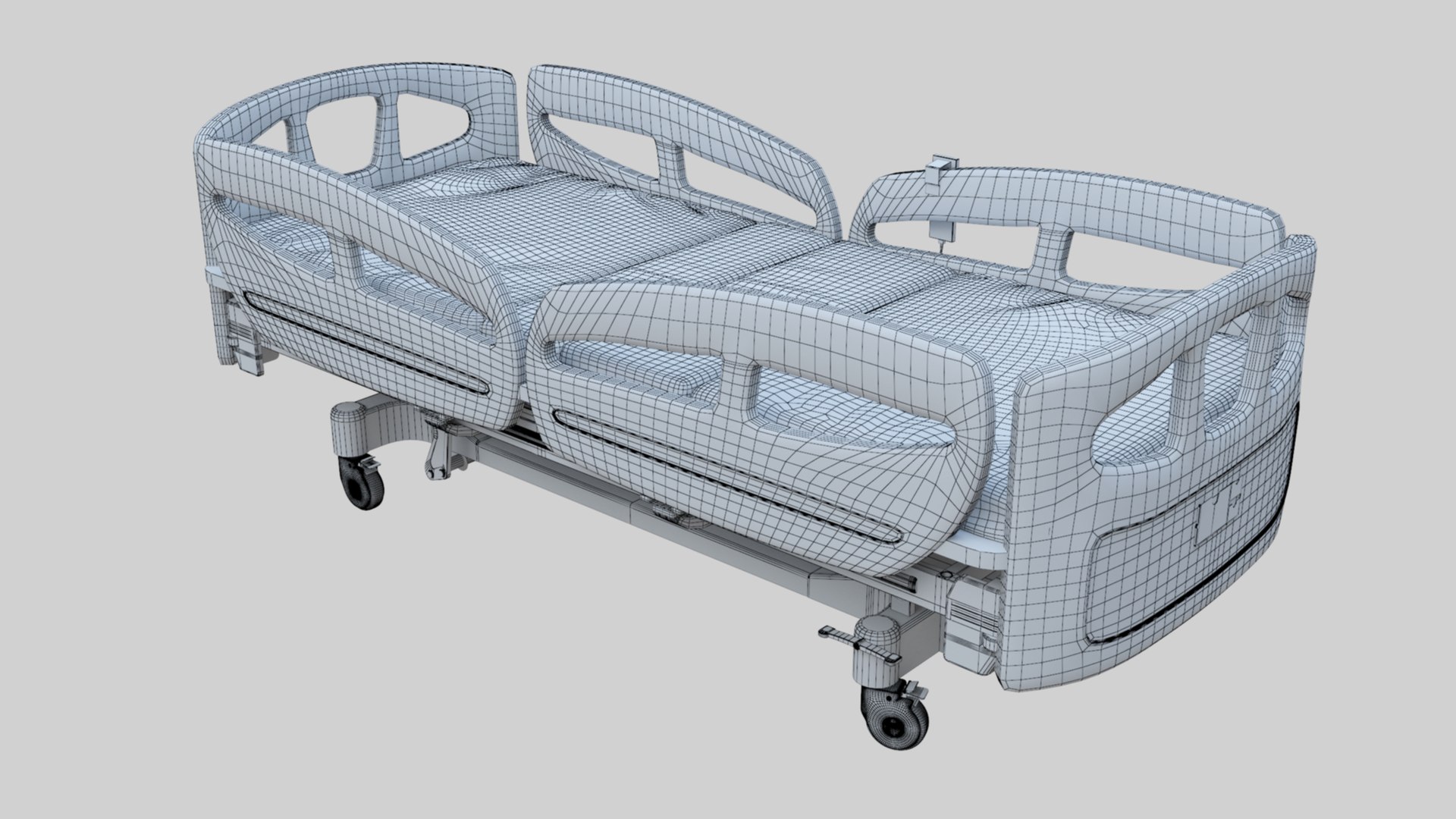 3D Hospital Bed - Medical Bed Medical Equipment model - TurboSquid 1999448