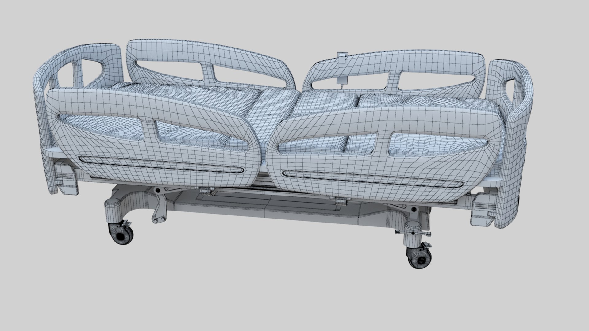 3D Hospital Bed - Medical Bed Medical Equipment model - TurboSquid 1999448