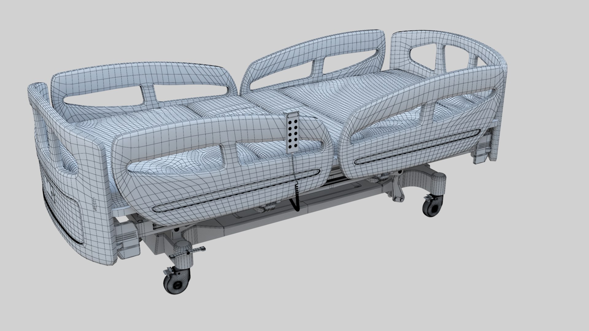 3D Hospital Bed - Medical Bed Medical Equipment model - TurboSquid 1999448