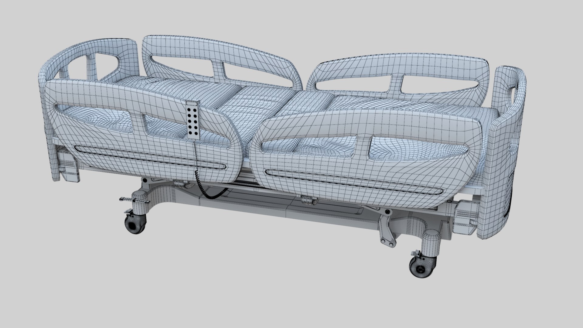 3D Hospital Bed - Medical Bed Medical Equipment model - TurboSquid 1999448