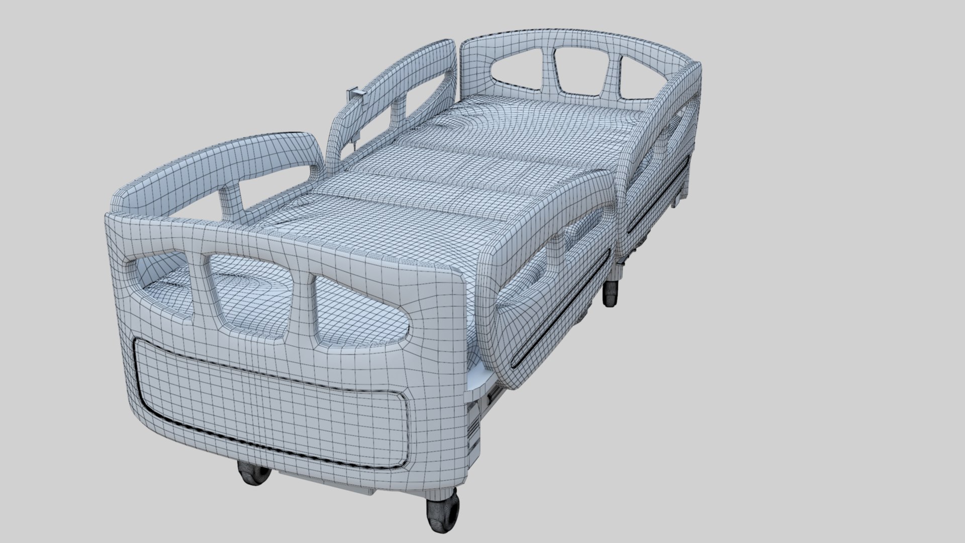 3D Hospital Bed - Medical Bed Medical Equipment model - TurboSquid 1999448