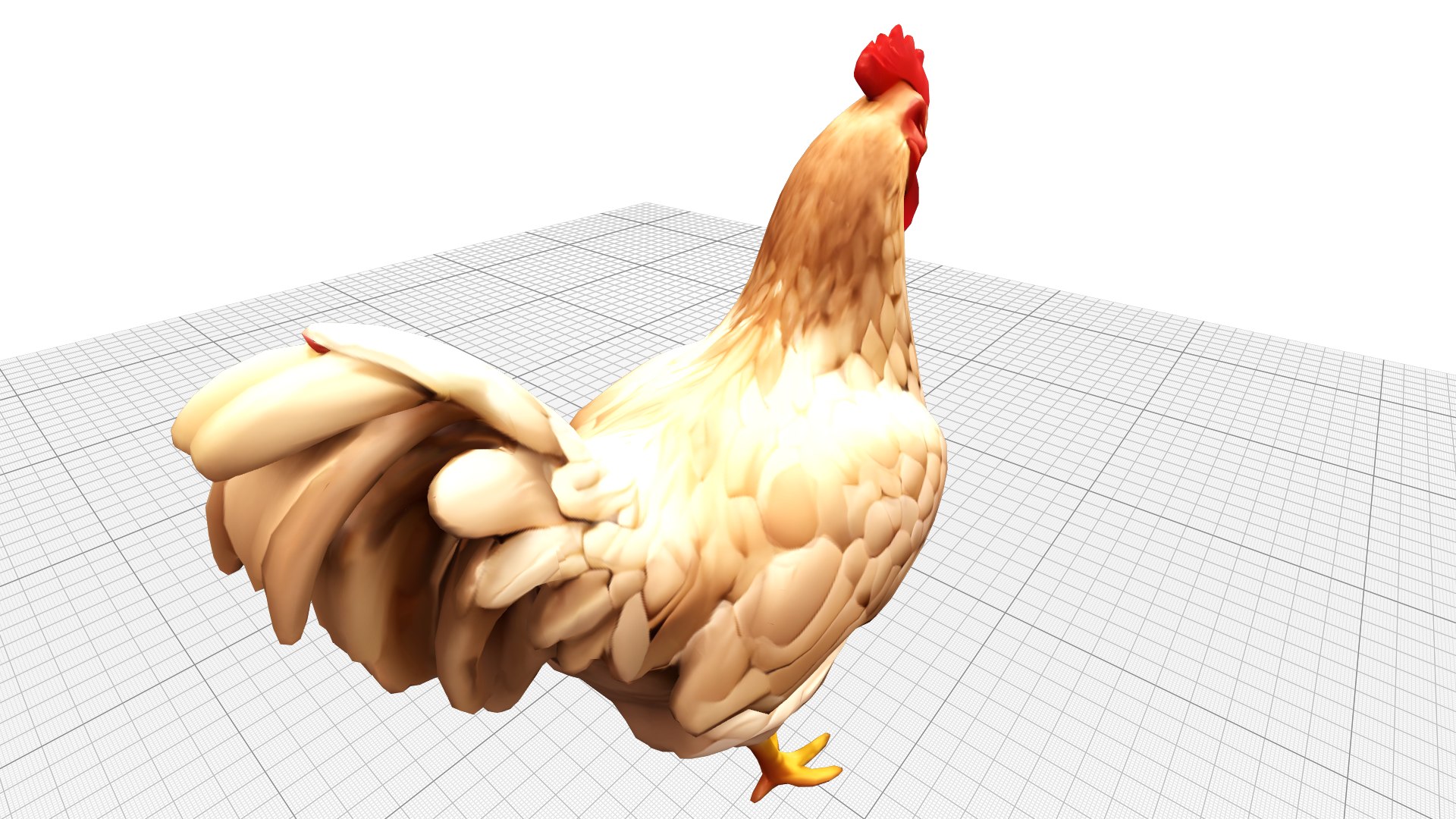 3D Chicken Lowpoly - TurboSquid 2305698