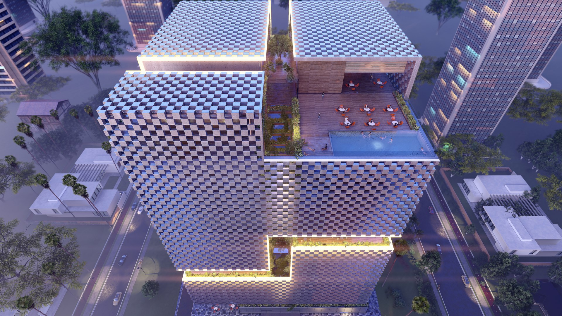 3D Tower in a city FULL Residential building Revit Lumion - TurboSquid ...