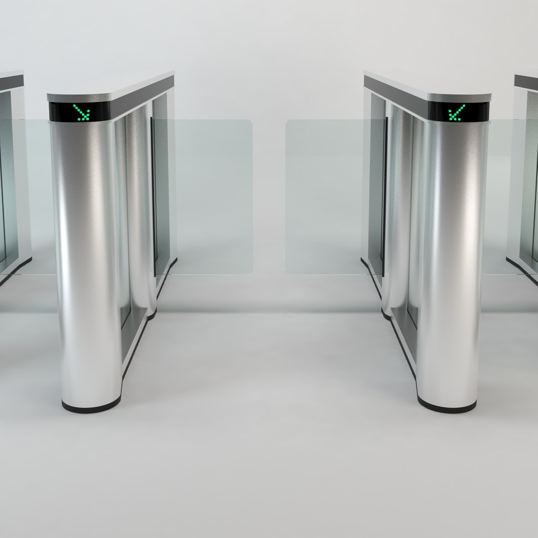 3d Model Modern Turnstile