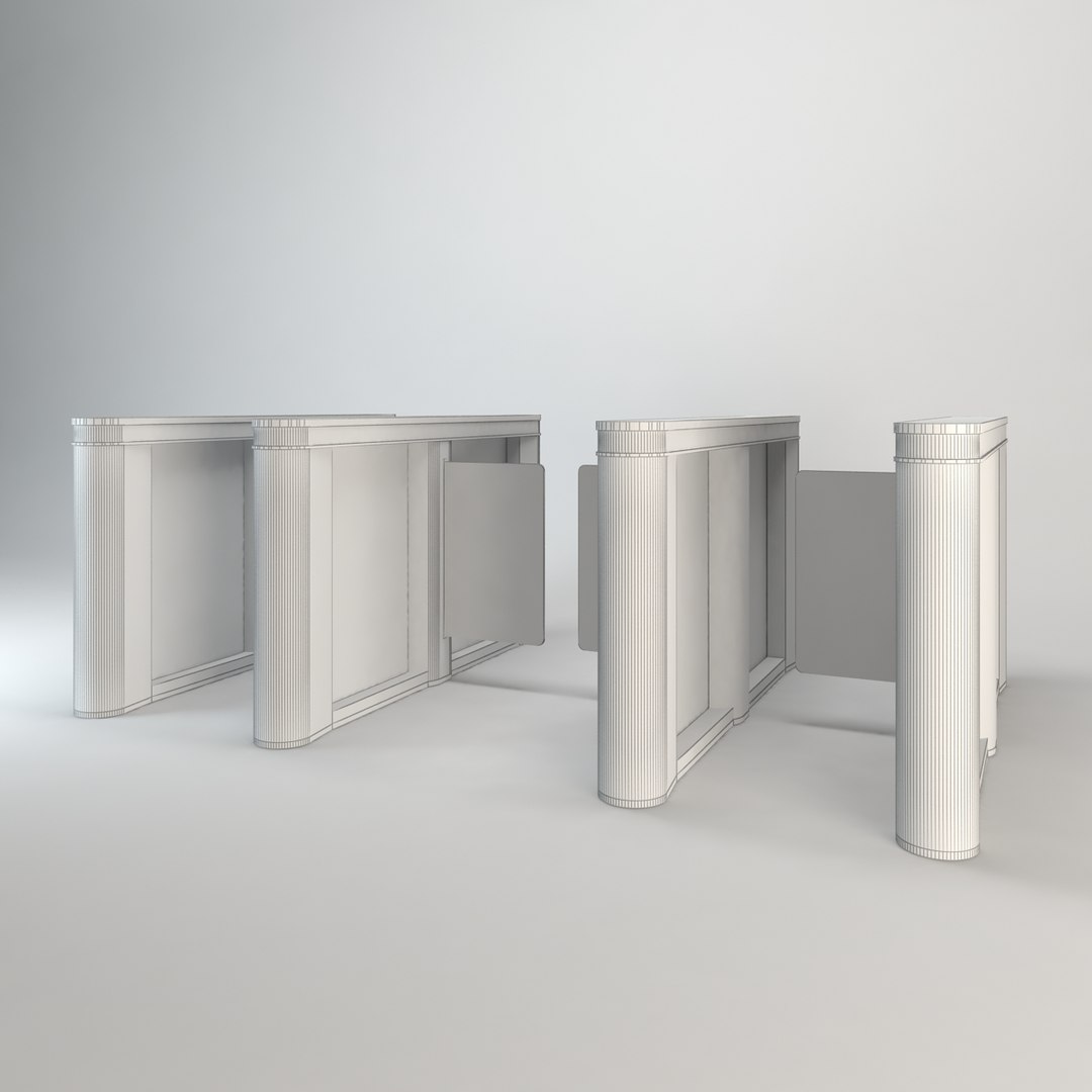 3d Model Modern Turnstile