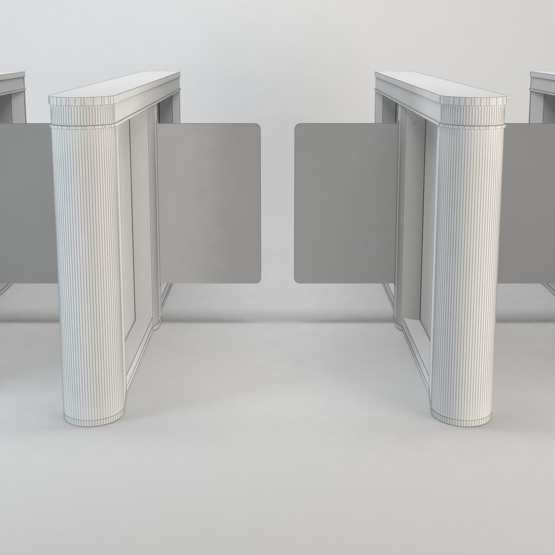 3d Model Modern Turnstile
