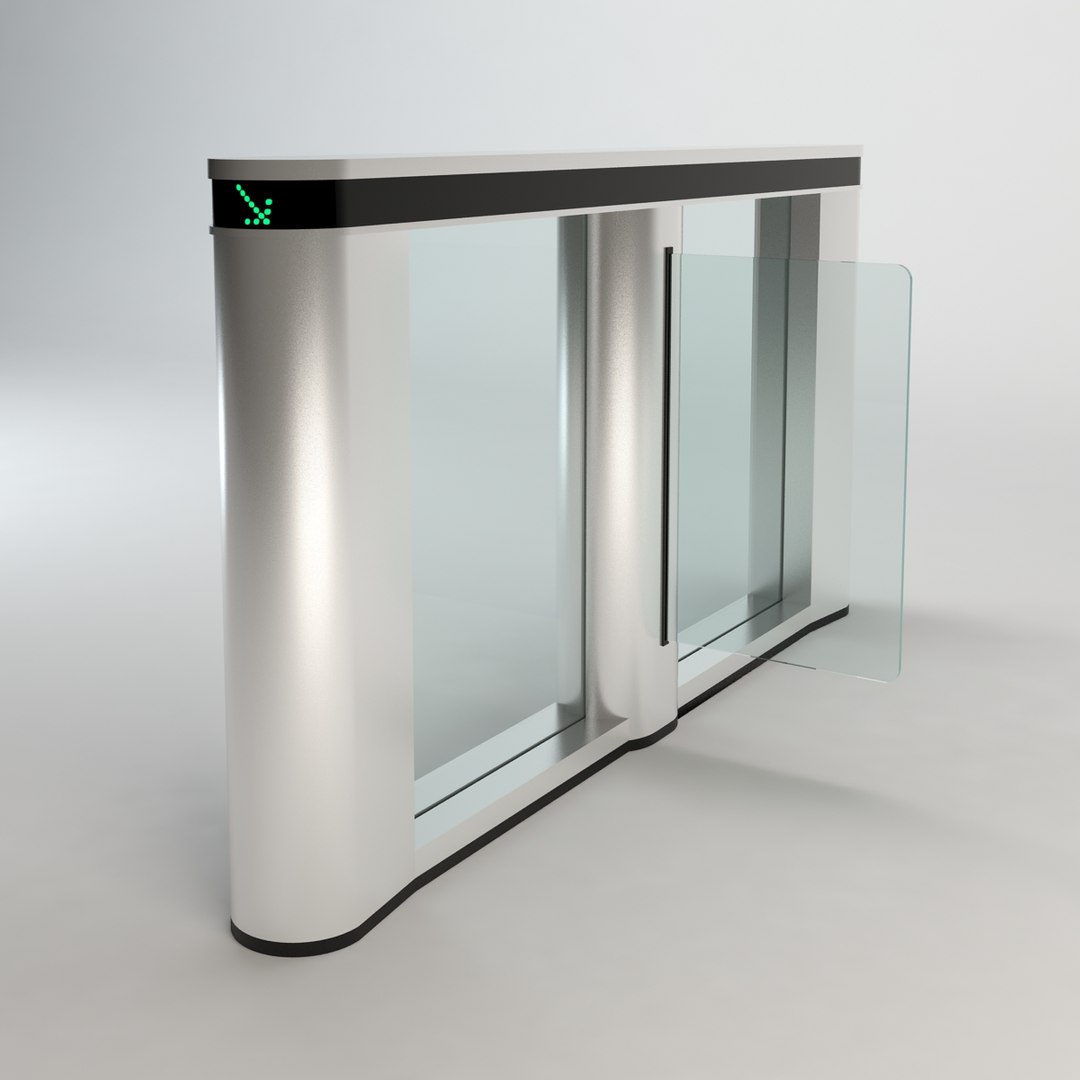 3d Model Modern Turnstile