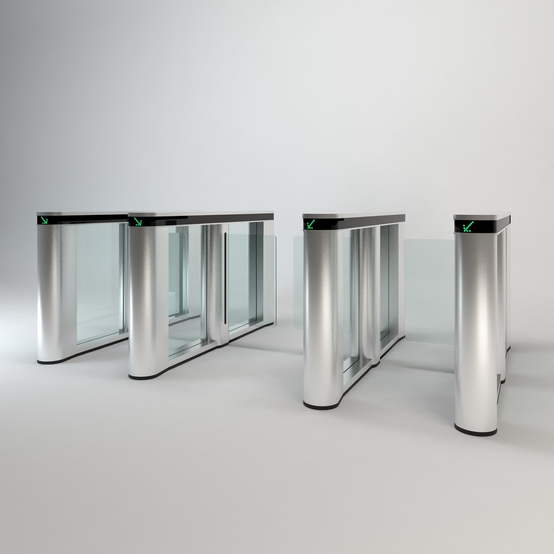 3d Model Modern Turnstile