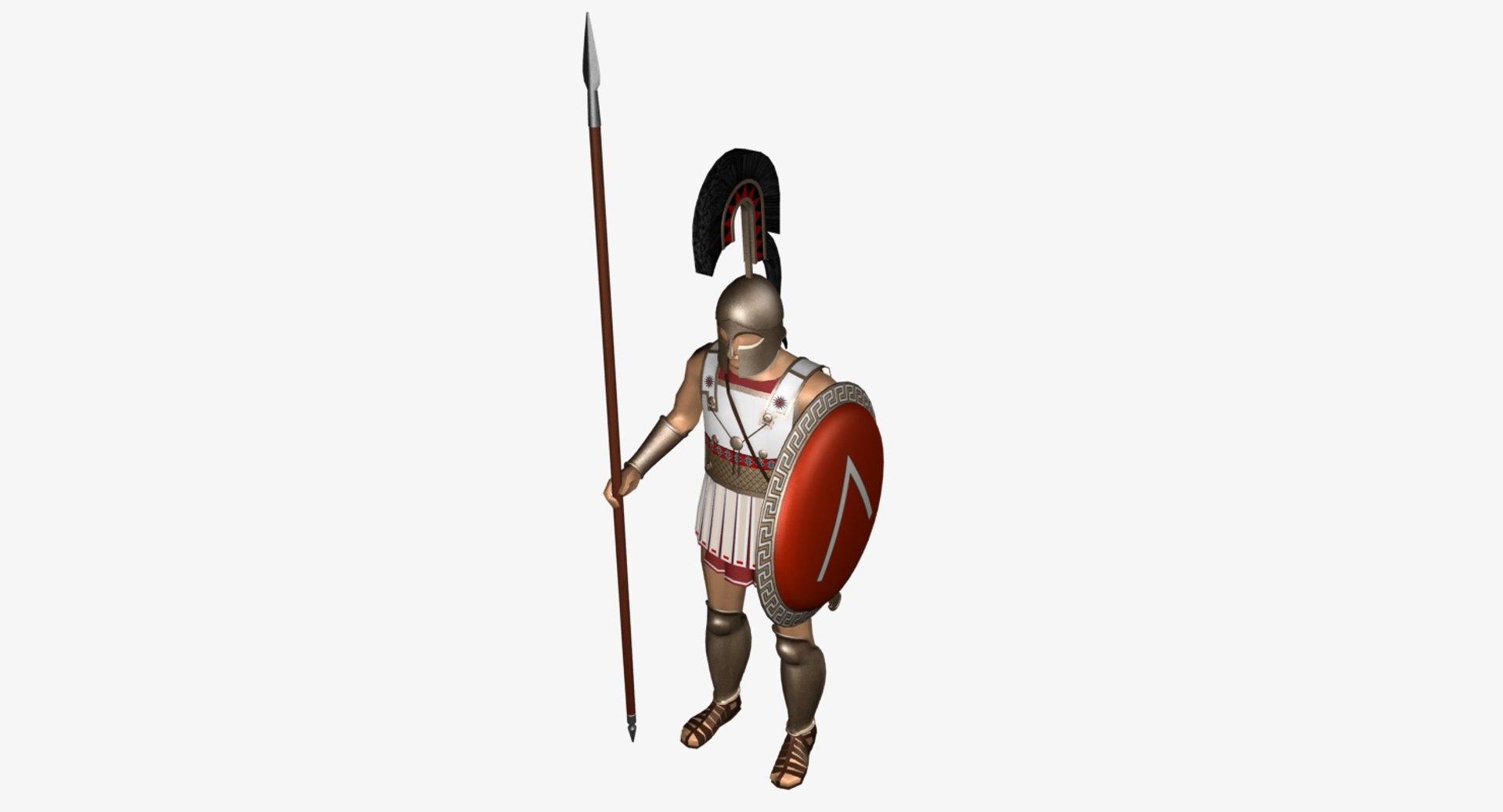 Greek Hoplite 3d Model