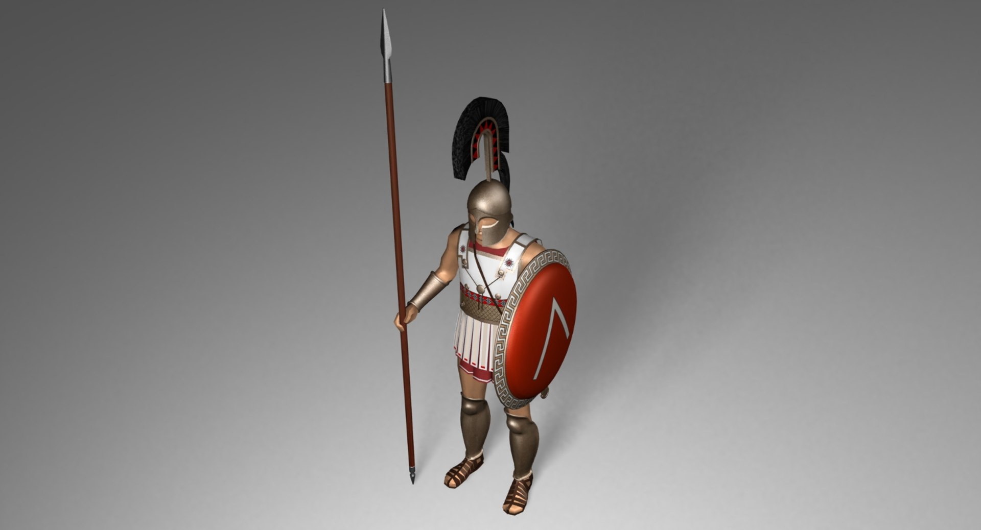 Greek Hoplite 3d Model