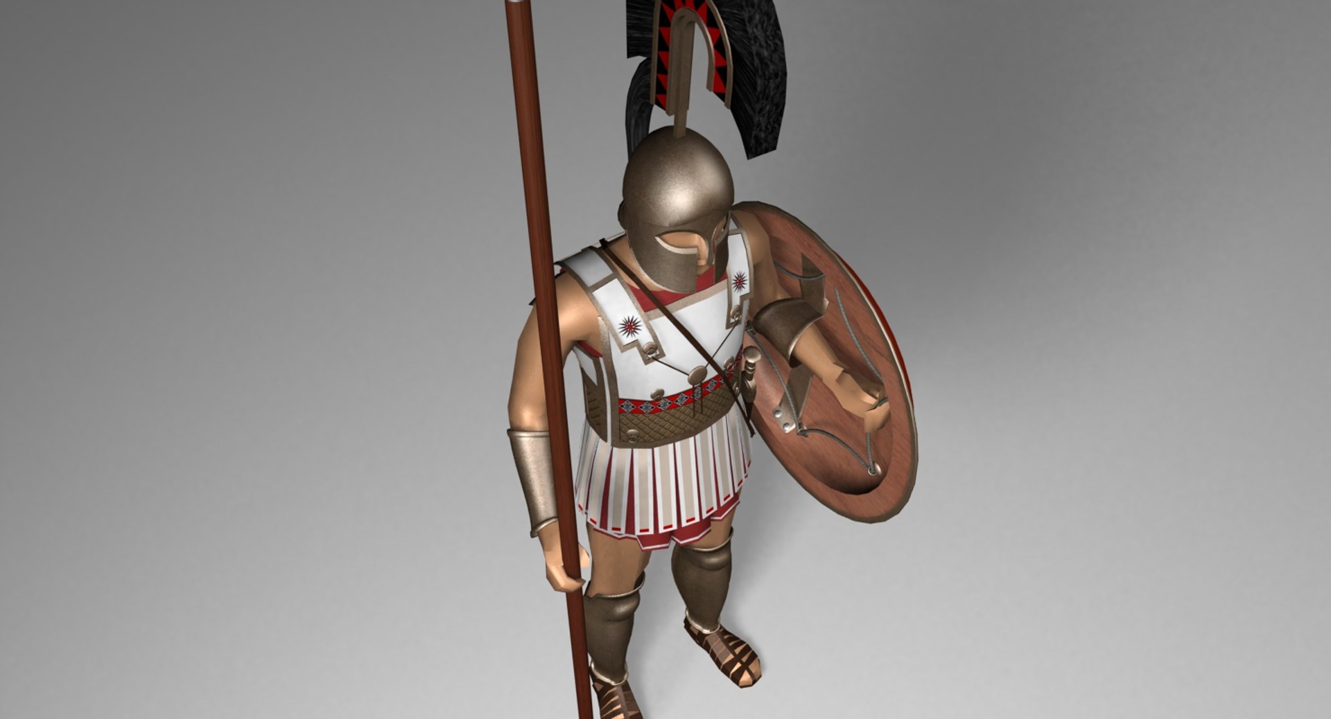 Greek Hoplite 3d Model