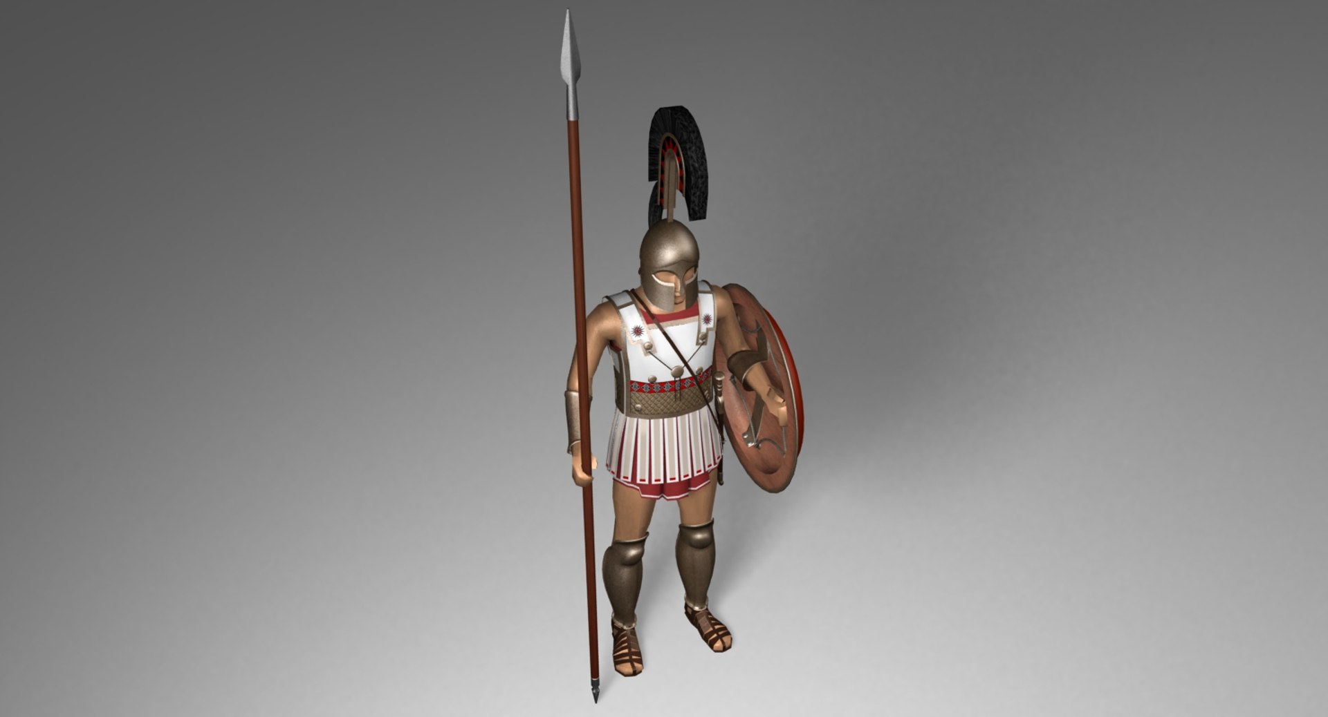 Greek Hoplite 3d Model