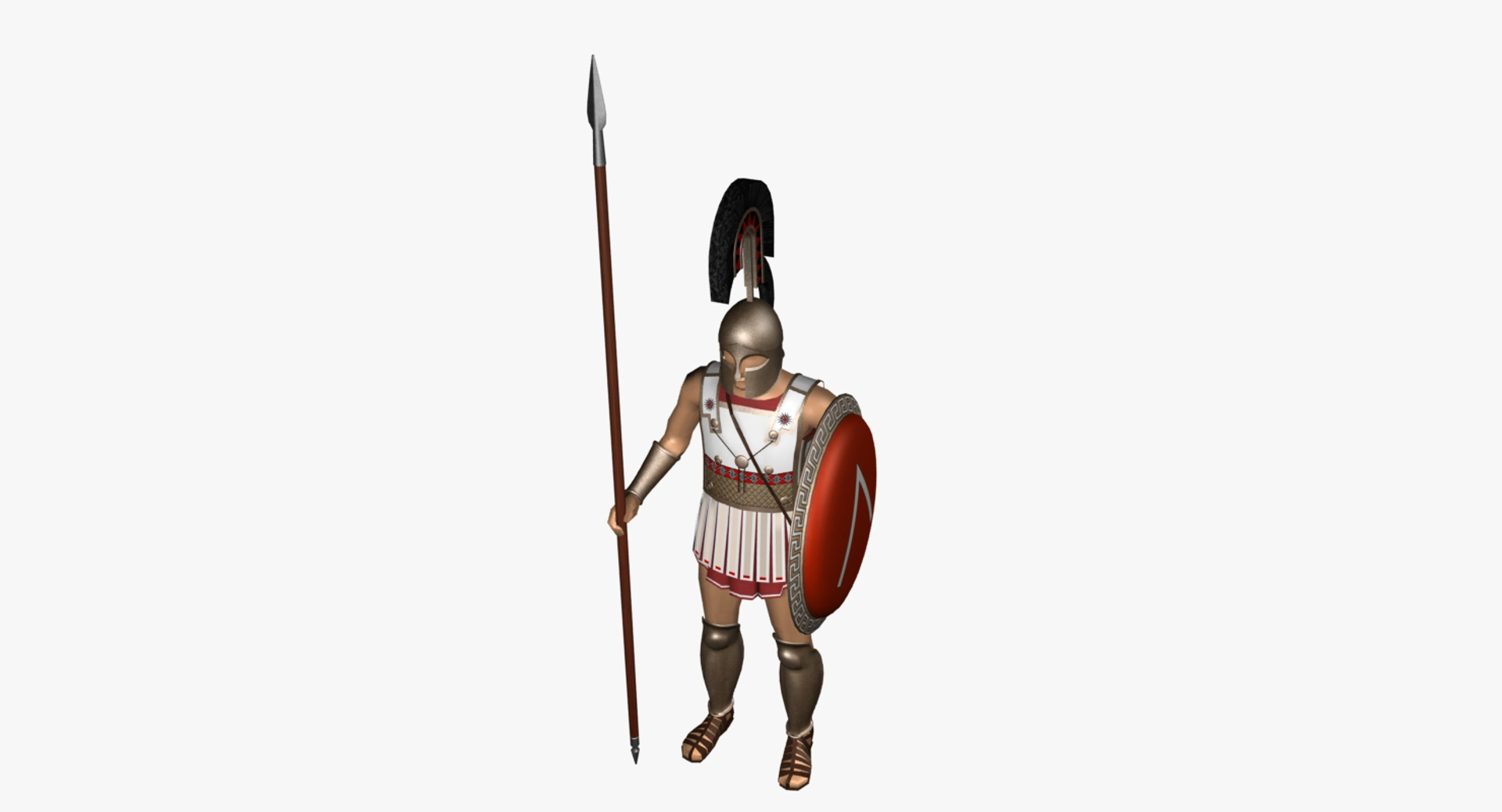 Greek Hoplite 3d Model