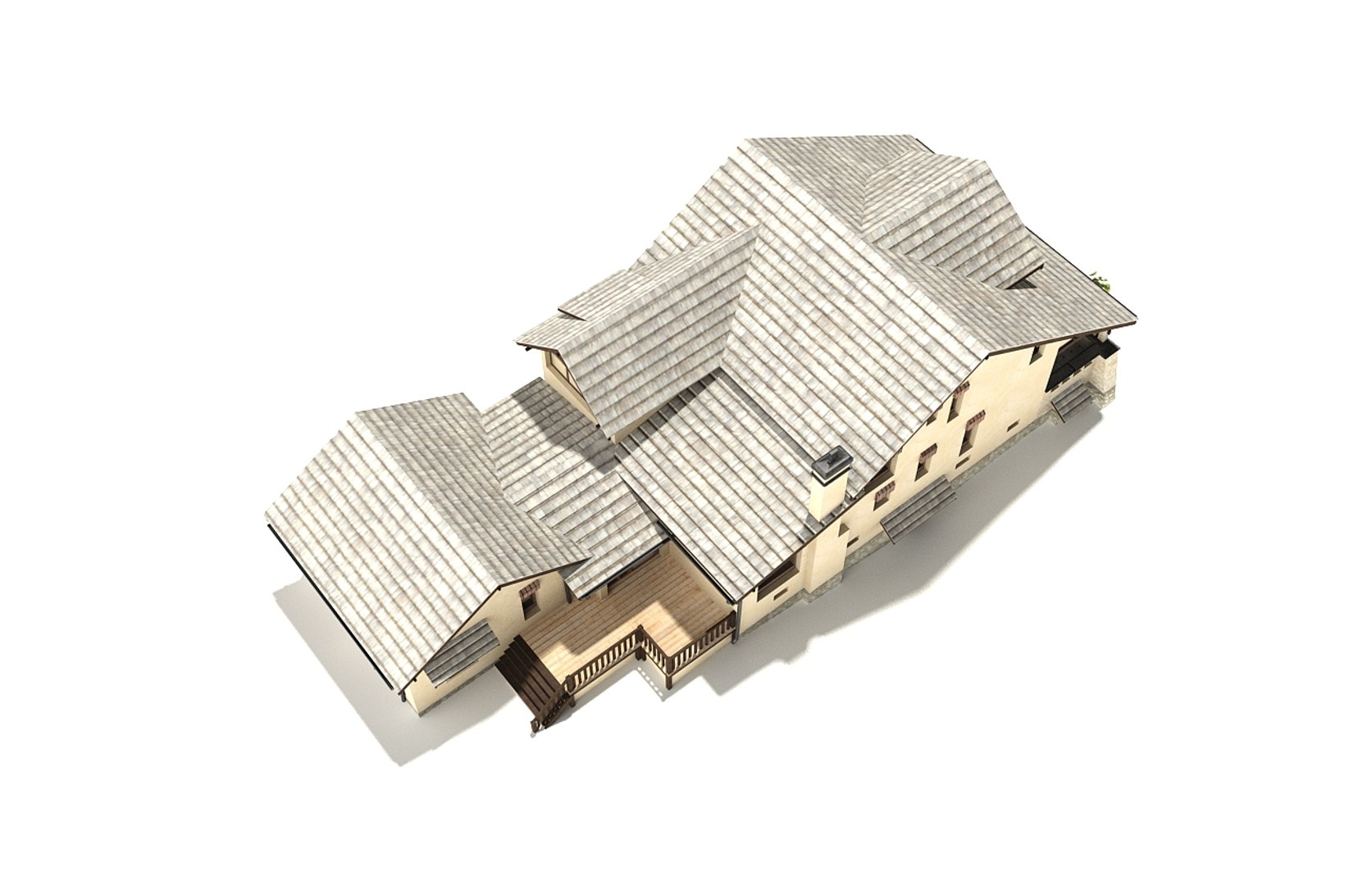 3d model of huge house